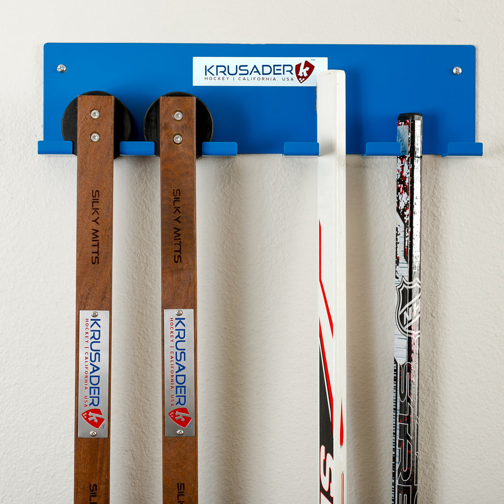 Wall Mounted Hockey Stick and Silky Mitts® Stick Handling Trainers Rac ...
